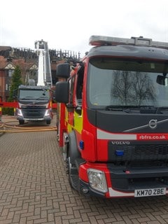 Fire at flats in Rowe Court, Reading | Royal Berkshire Fire and Rescue ...