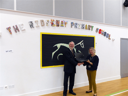 Fire Service donates laptops to The Ridgeway Primary School | Royal ...